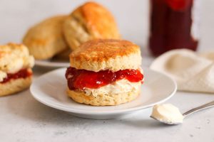 Big Fluffy Scones With Jam & Clotted Cream - My Morning Mocha