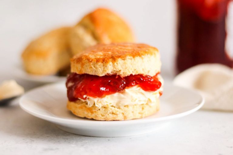 Big Fluffy Scones With Jam & Clotted Cream - My Morning Mocha
