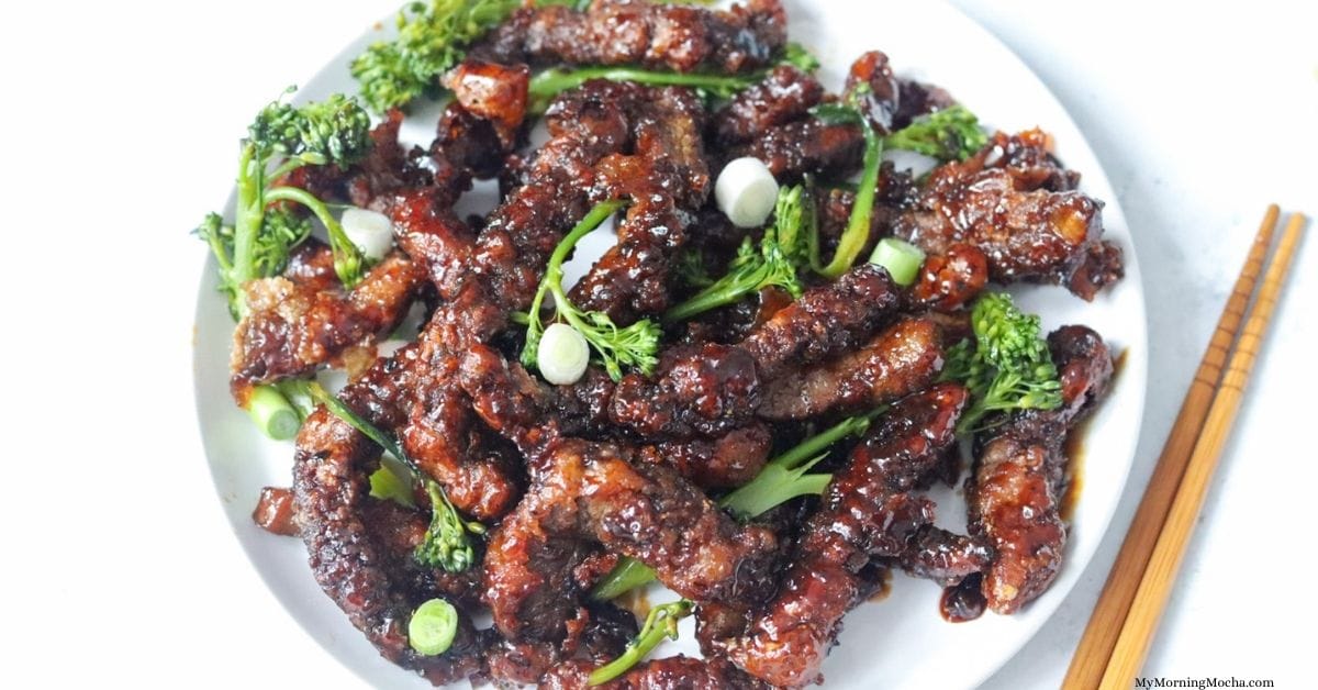 Chinese Crispy Beef Recipe (Honey Chilli Sauce) - My Morning Mocha