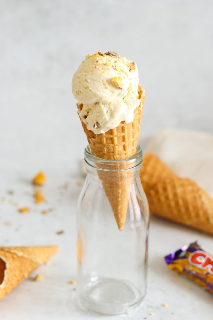 Honeycomb Ice Cream Recipe (No Churn) - My Morning Mocha