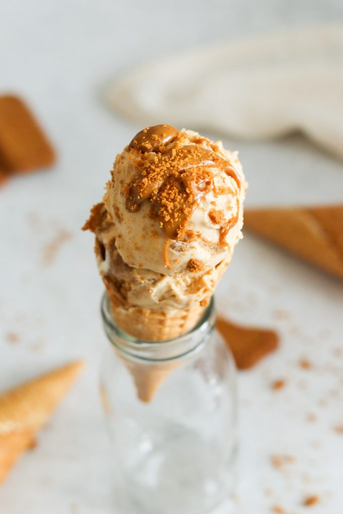 Biscoff Ice Cream Recipe (No Churn) - My Morning Mocha