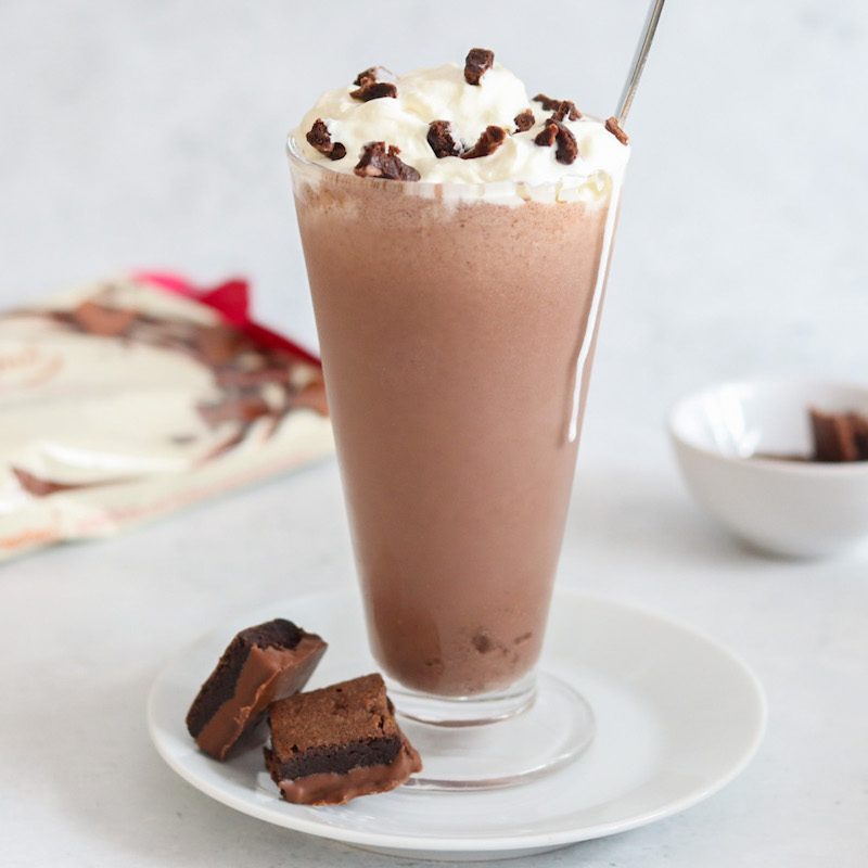 Chocolate Fudge Brownie Milkshake - My Morning Mocha