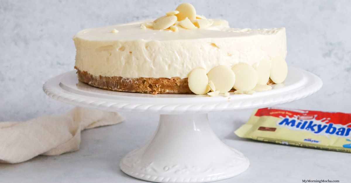 Milkybar Cheesecake (No Bake) - My Morning Mocha
