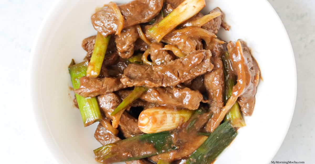 Beef With Ginger And Spring Onion - My Morning Mocha