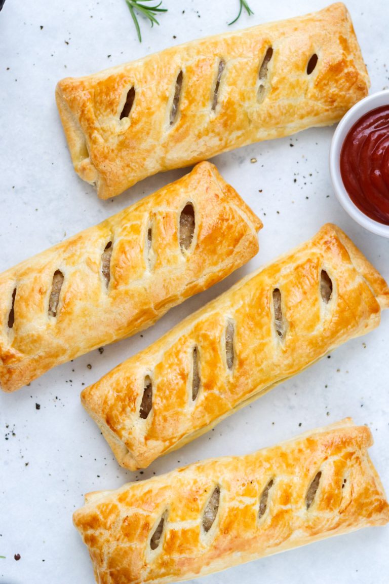 Puff Pastry Sausage Rolls (Like Greggs) - My Morning Mocha