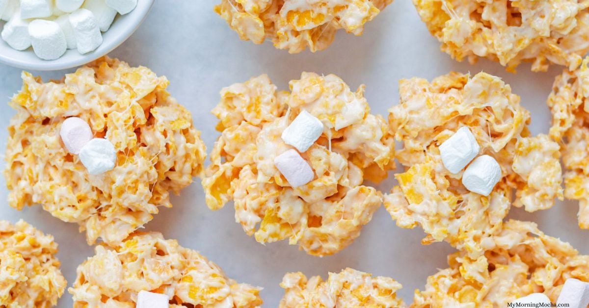 Marshmallow Cornflake Cakes - My Morning Mocha