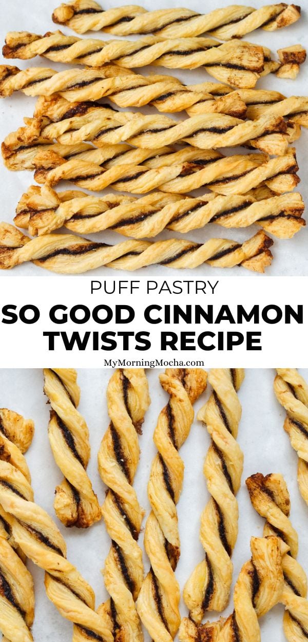 Cinnamon Puff Pastry Twists - My Morning Mocha