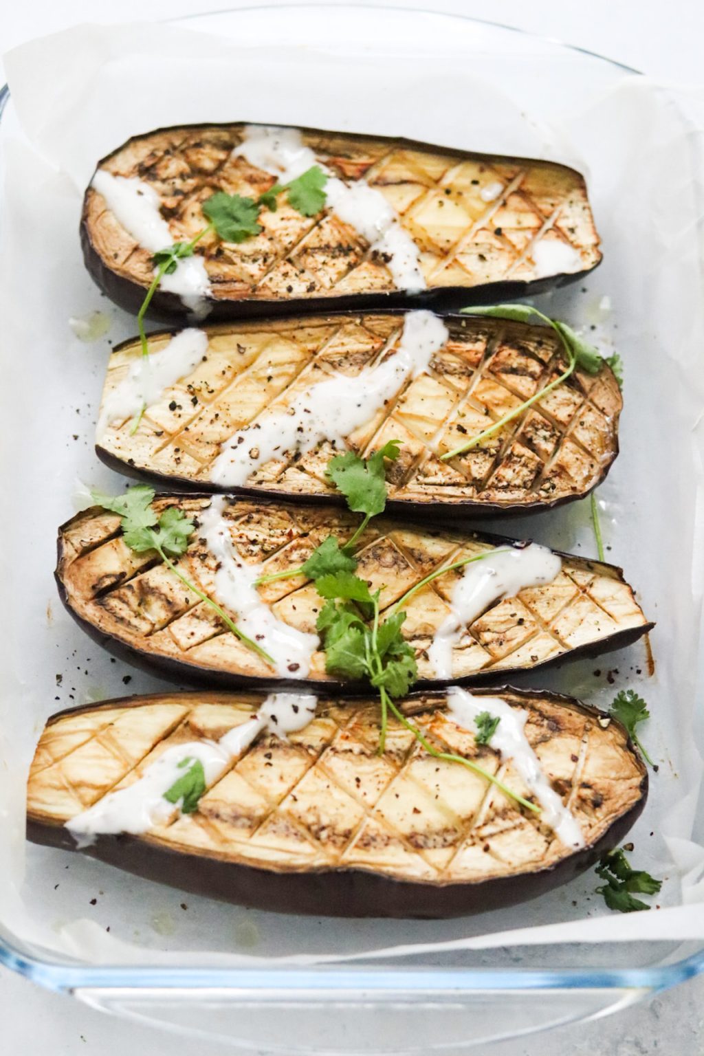 Roasted Aubergine (Oven Baked) - My Morning Mocha