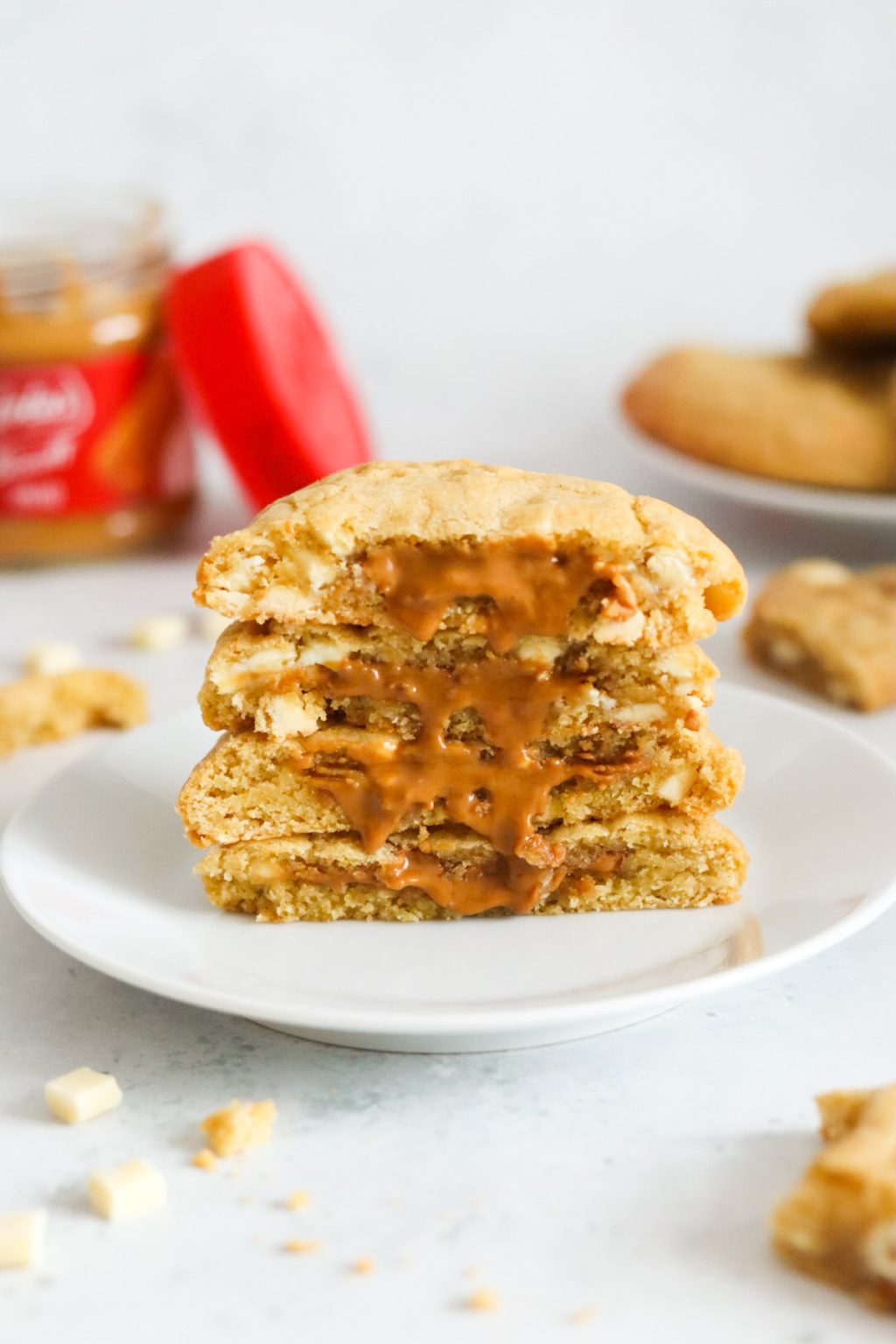 Biscoff Stuffed Cookies - My Morning Mocha