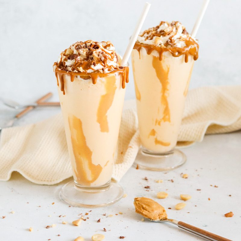 Peanut Butter Milkshake Recipe (The Best) - My Morning Mocha