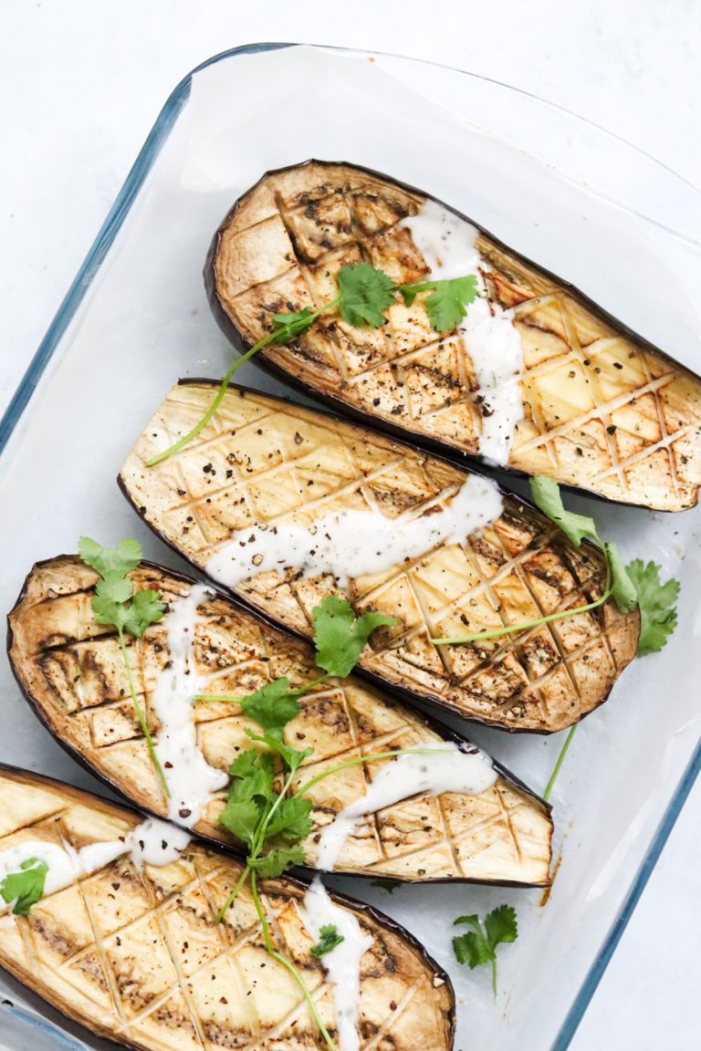 Roasted Aubergine (Eggplant) Oven Baked - My Morning Mocha