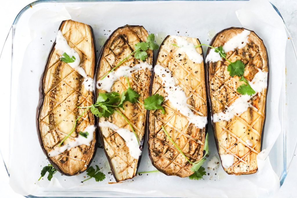 Roasted Aubergine (Oven Baked) - My Morning Mocha