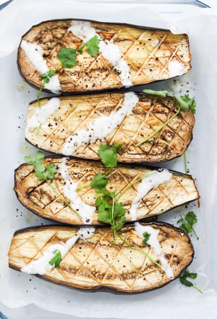 Roasted Aubergine (Oven Baked) - My Morning Mocha