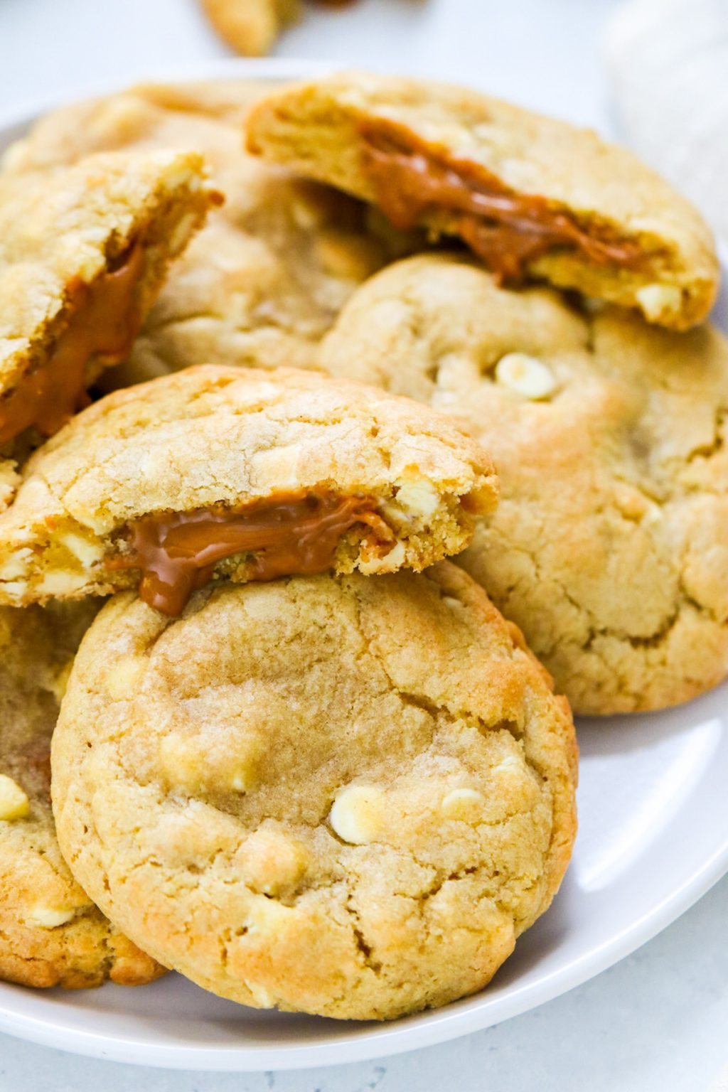 Biscoff Stuffed Cookies - My Morning Mocha
