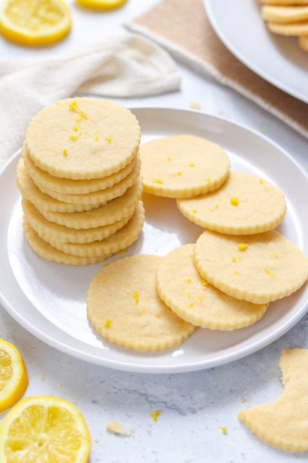 Lemon Biscuits (Easy Shortbread Biscuits) - My Morning Mocha