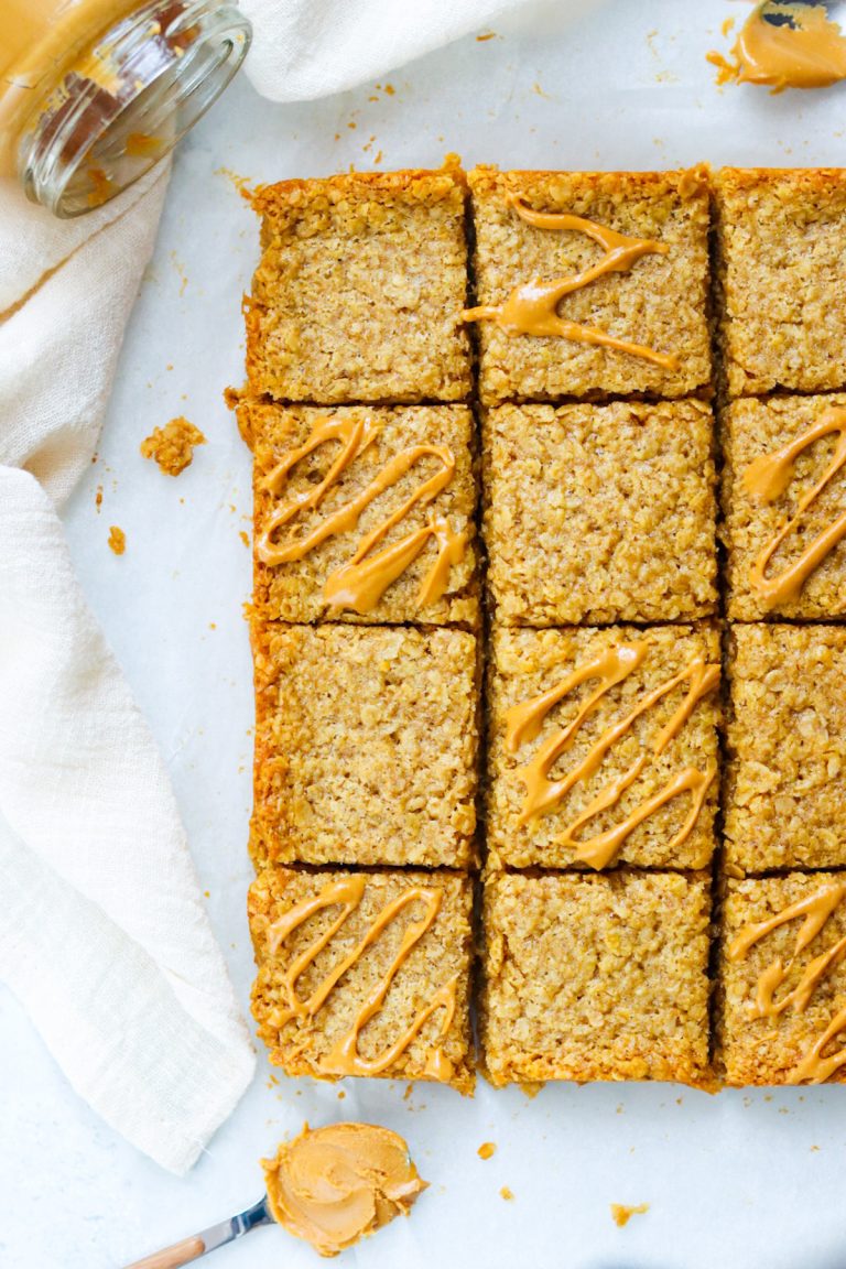 Peanut Butter Flapjacks (With Golden Syrup) - My Morning Mocha