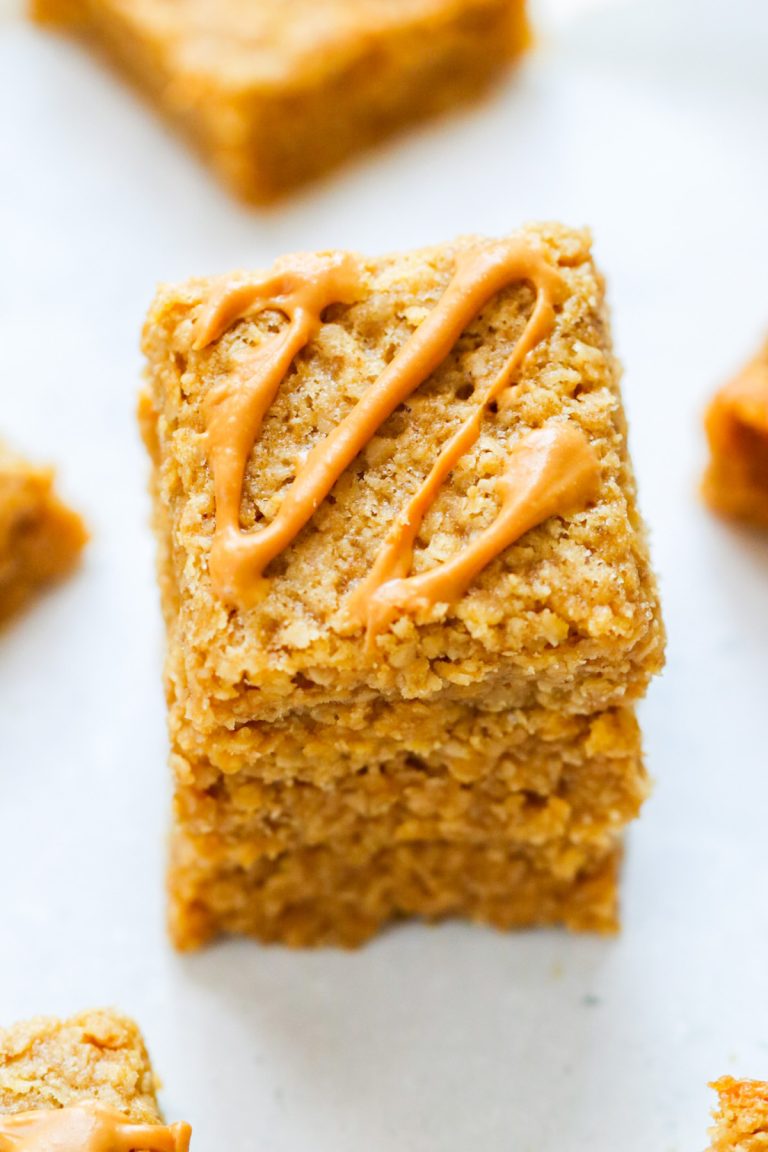 Peanut Butter Flapjacks (With Golden Syrup) - My Morning Mocha