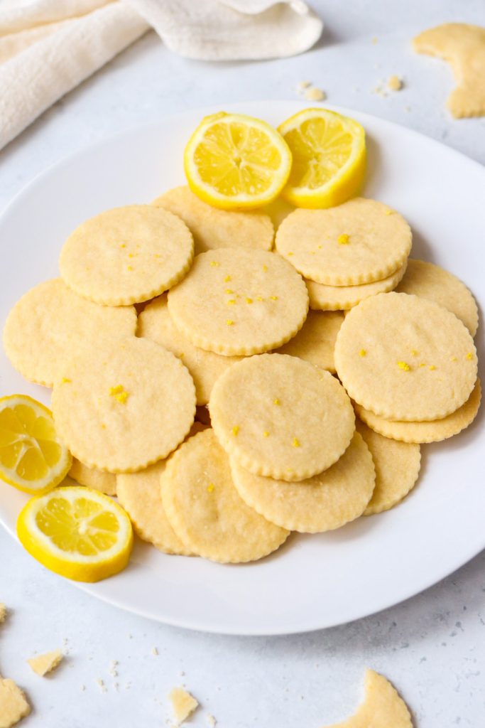 Lemon Biscuits (Easy Shortbread Biscuits) - My Morning Mocha