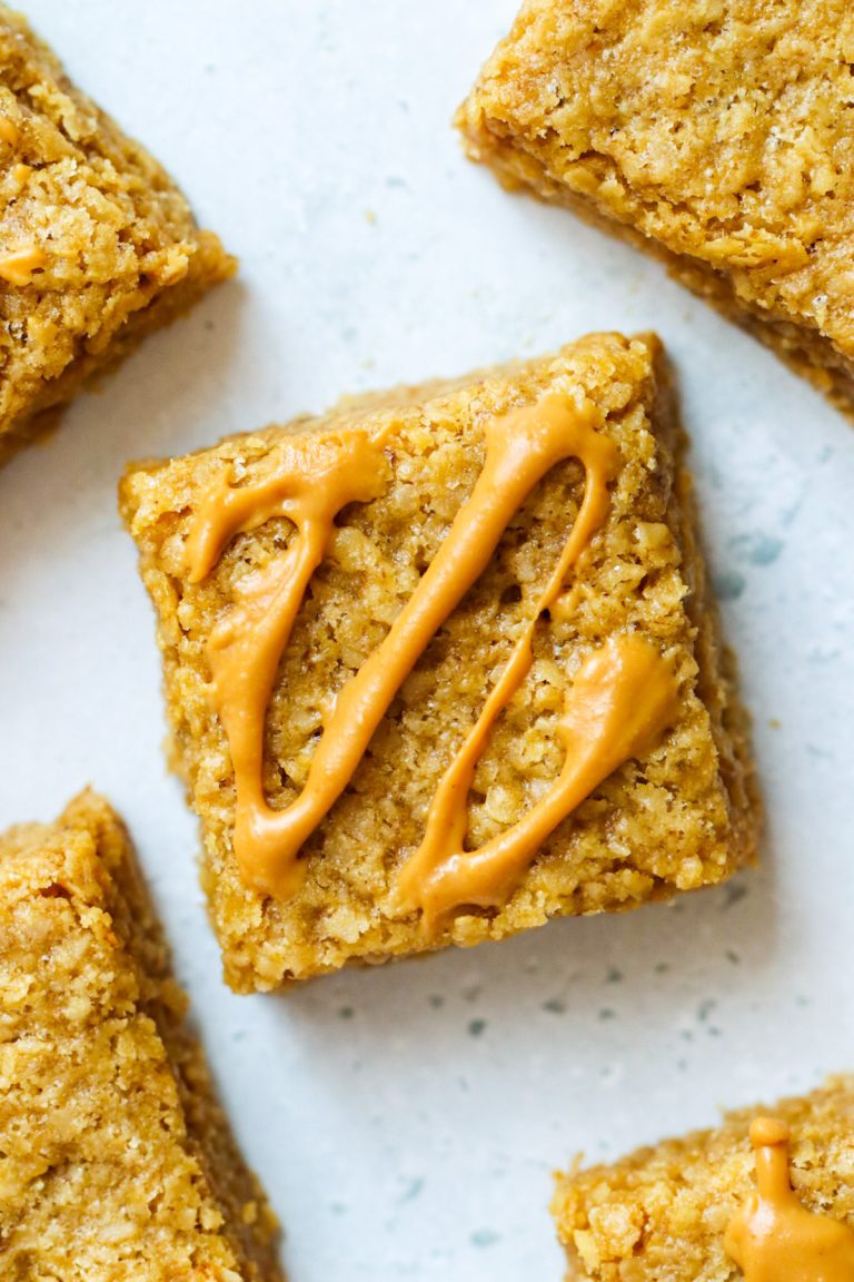 Peanut Butter Flapjacks (With Golden Syrup) - My Morning Mocha