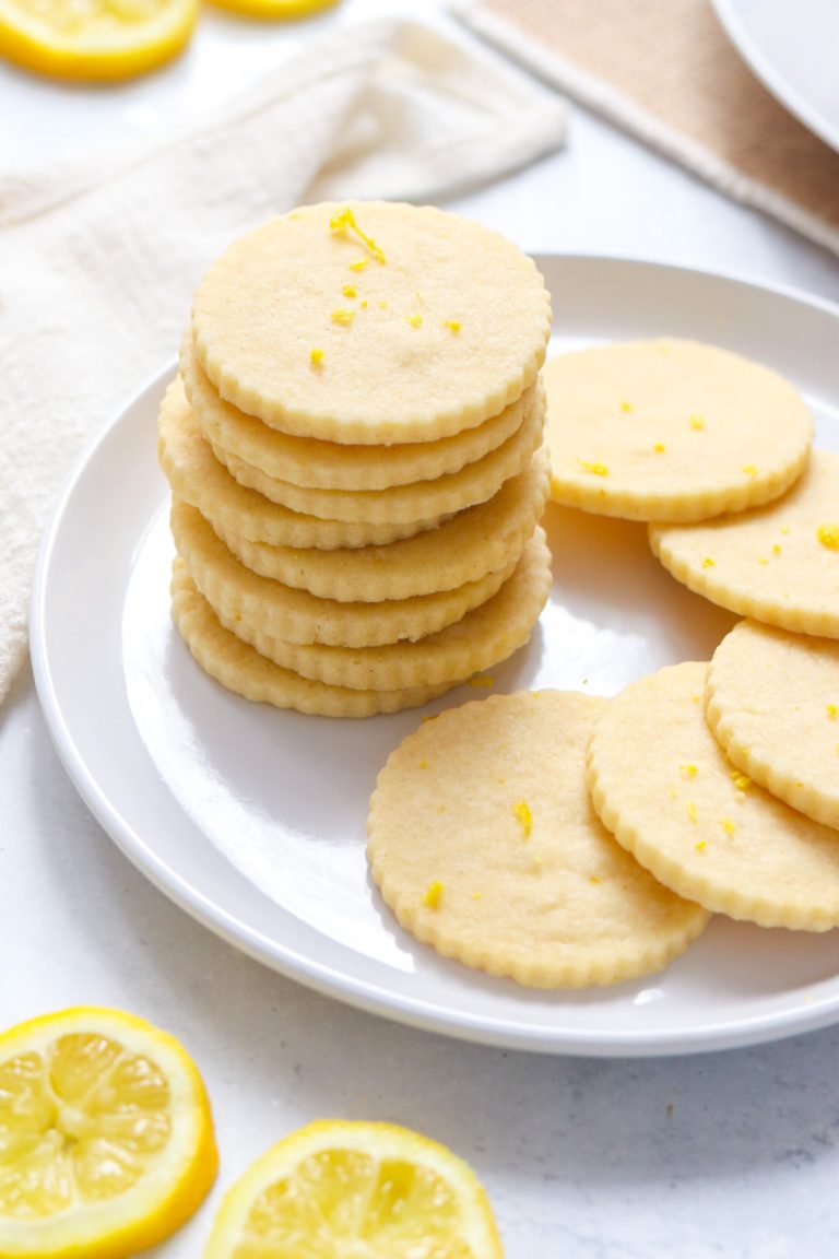 Lemon Biscuits (Easy Shortbread Biscuits) - My Morning Mocha