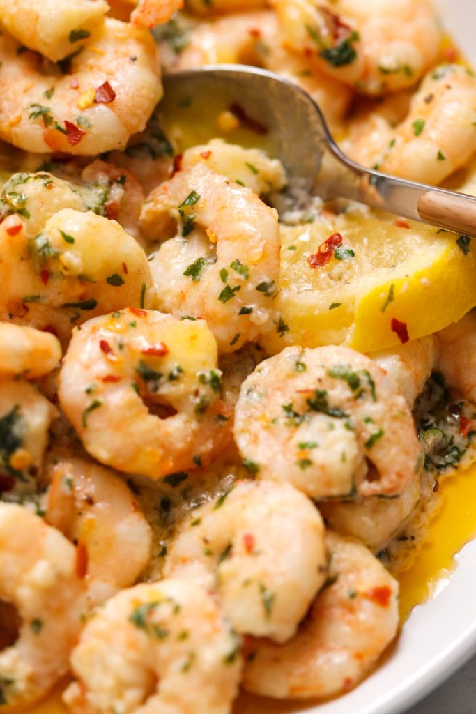 Garlic Butter Prawns (Pan-Fried) - My Morning Mocha