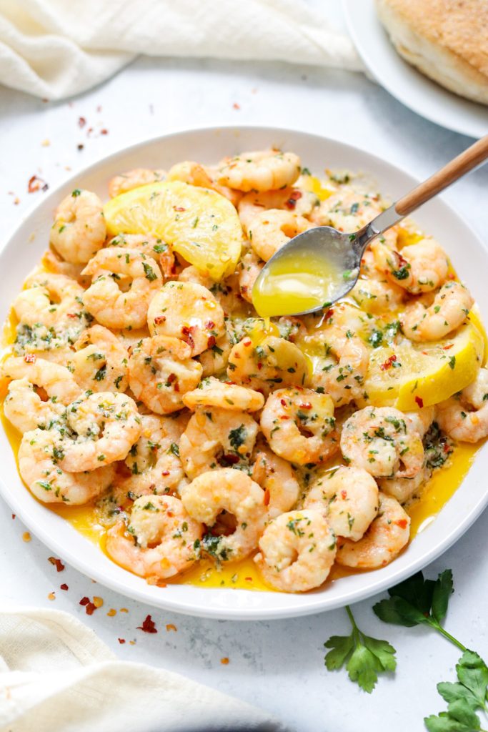 Garlic Butter Prawns (Pan-Fried) - My Morning Mocha