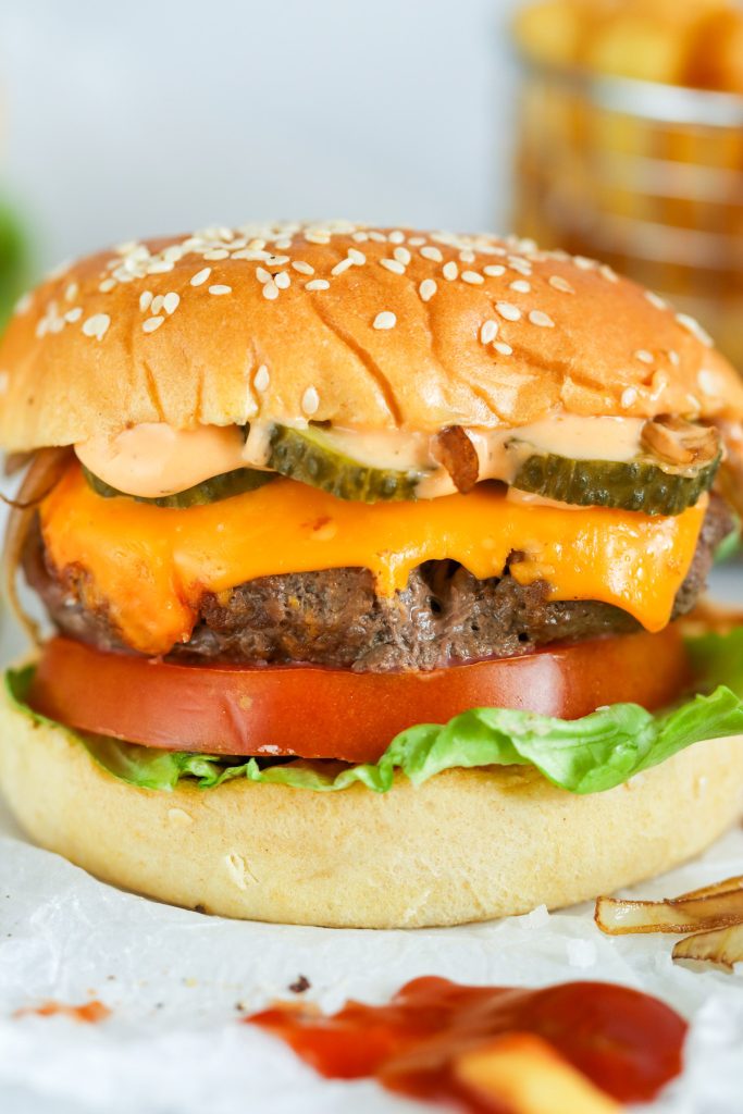 Homemade Beef Burgers (With Cheese) - My Morning Mocha