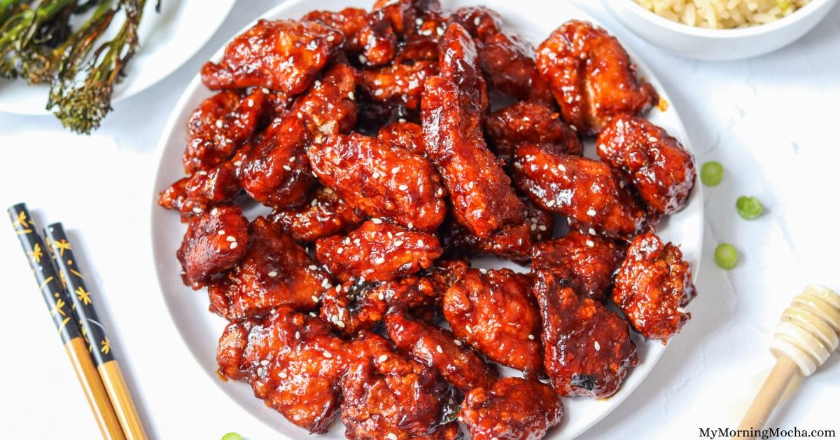 Sticky Honey Chilli Chicken Recipe - My Morning Mocha
