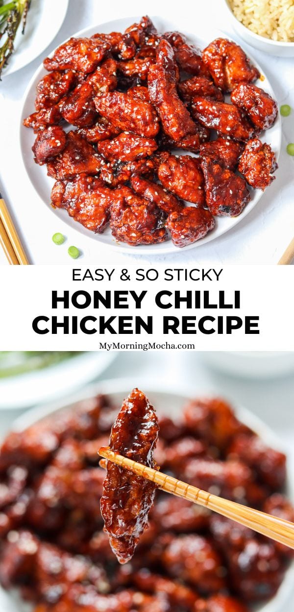 Sticky Honey Chilli Chicken Recipe - My Morning Mocha