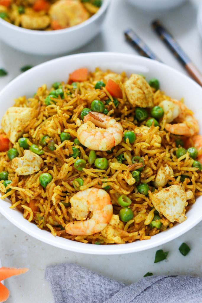 Singapore Fried Rice Takeaway Style Recipe - My Morning Mocha