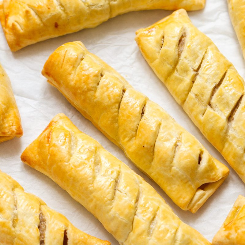 Shortcrust Pastry Sausage Rolls - My Morning Mocha