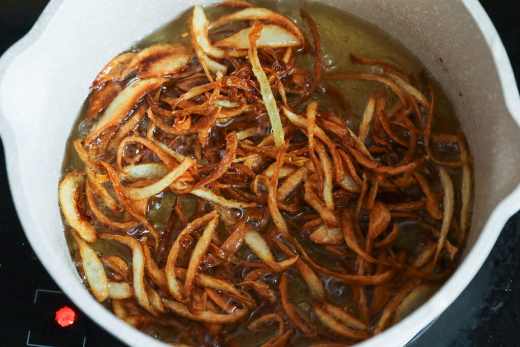 Crispy Fried Onions - My Morning Mocha