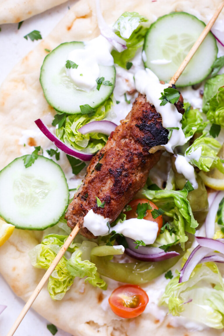 Lamb Kofta Wraps (With Garlic Sauce) - My Morning Mocha