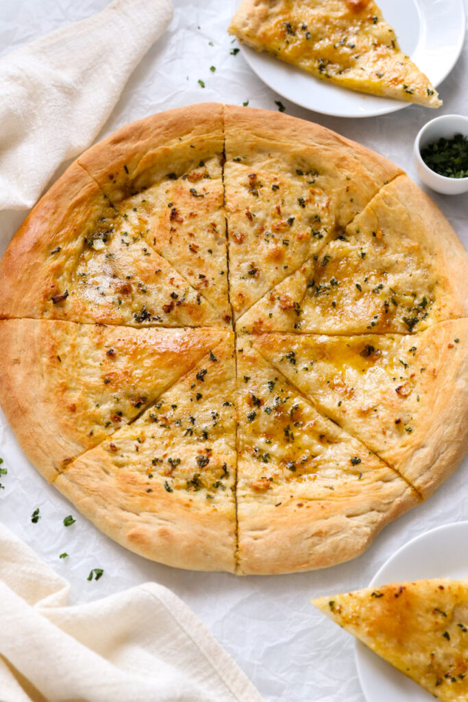 Garlic Pizza Bread - My Morning Mocha