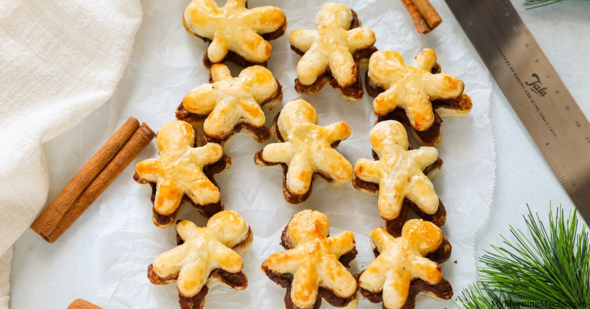 Puff Pastry Gingerbread Men - My Morning Mocha