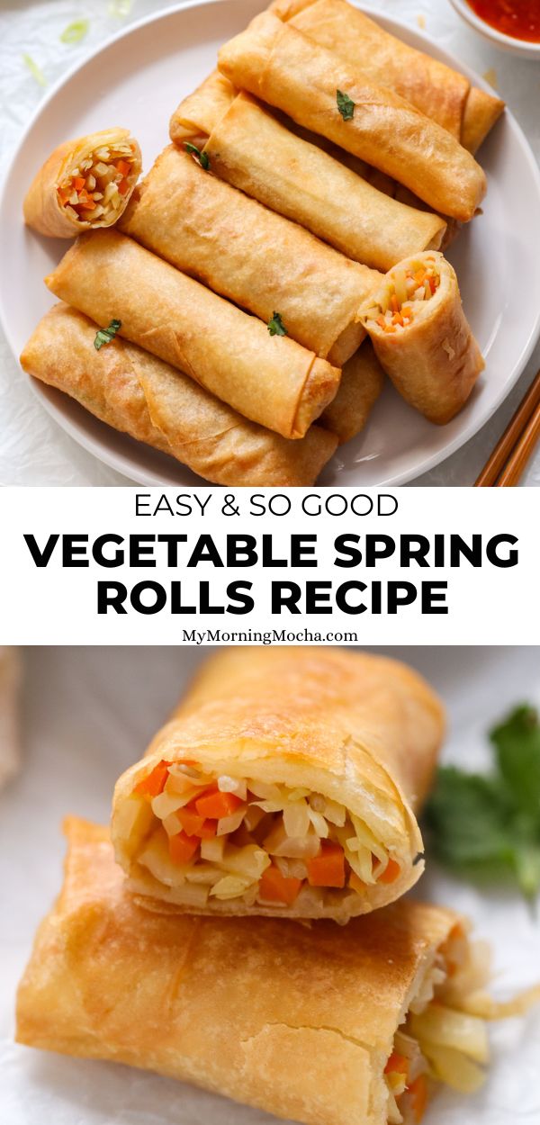 Vegetable Spring Rolls - My Morning Mocha