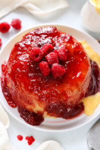 Microwave Jam Sponge Pudding - My Morning Mocha