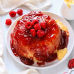Microwave Jam Sponge Pudding - My Morning Mocha