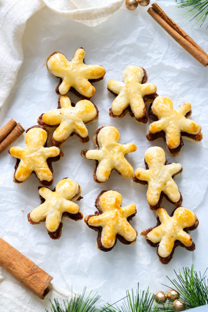 Puff Pastry Gingerbread Men - My Morning Mocha