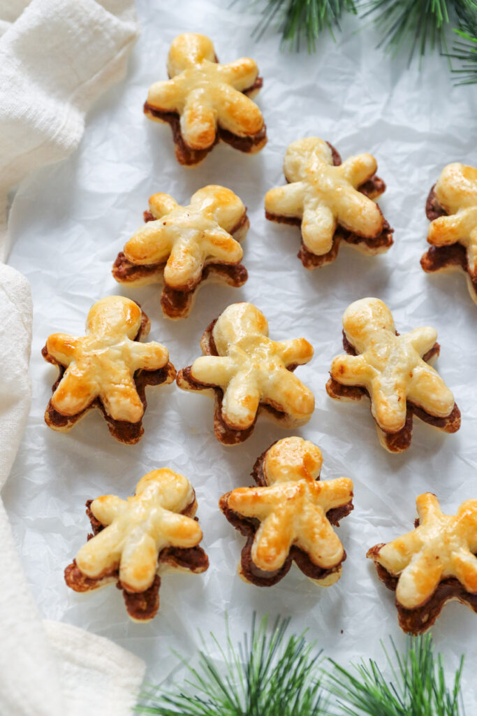 Puff Pastry Gingerbread Men - My Morning Mocha