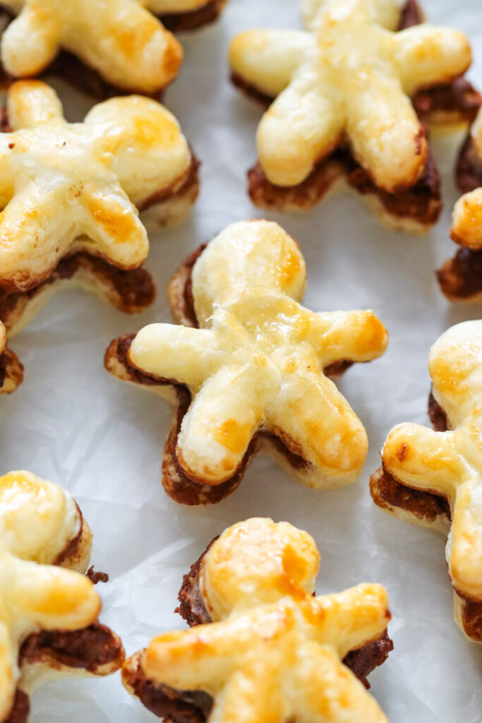 Puff Pastry Gingerbread Men - My Morning Mocha