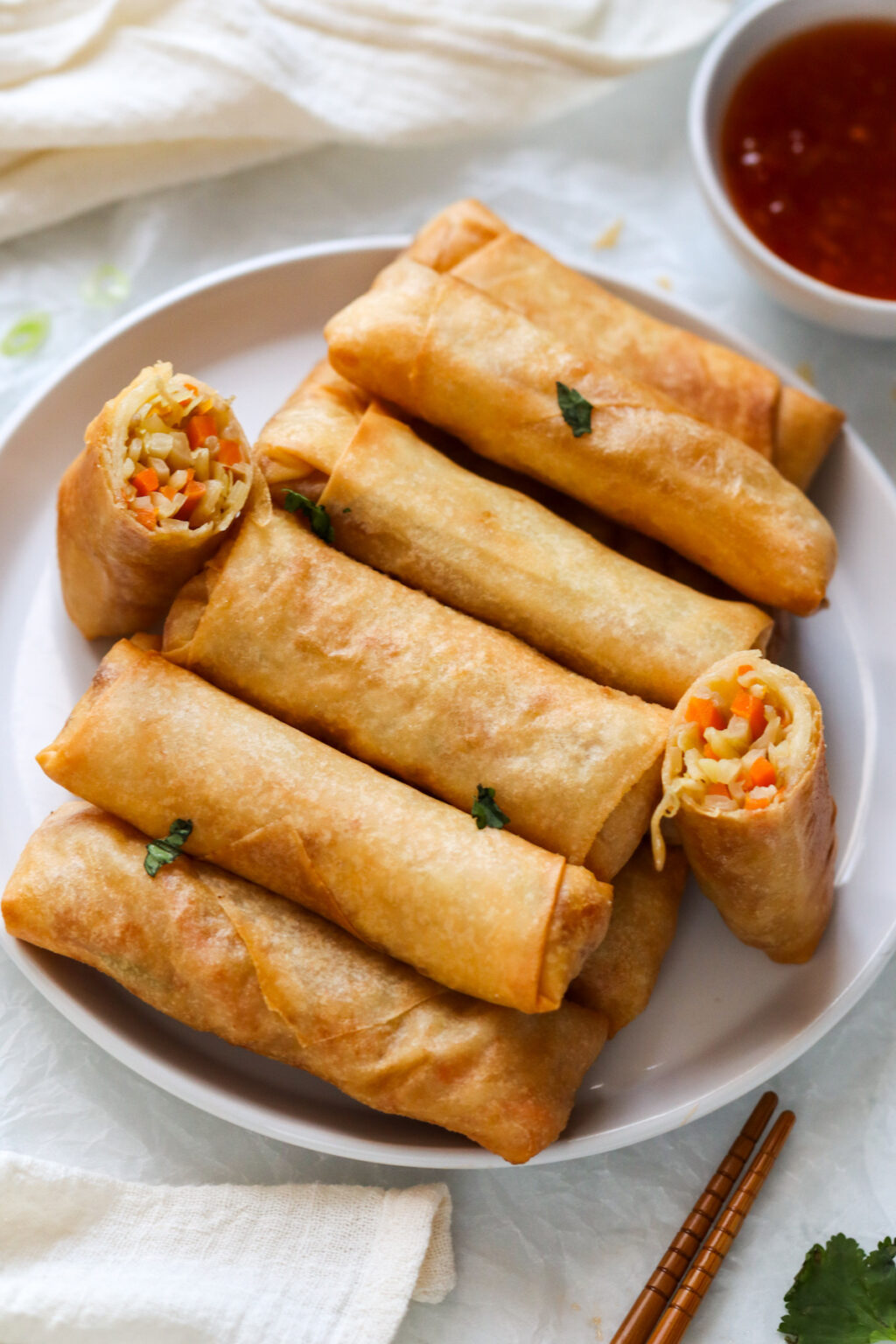Vegetable Spring Rolls - My Morning Mocha