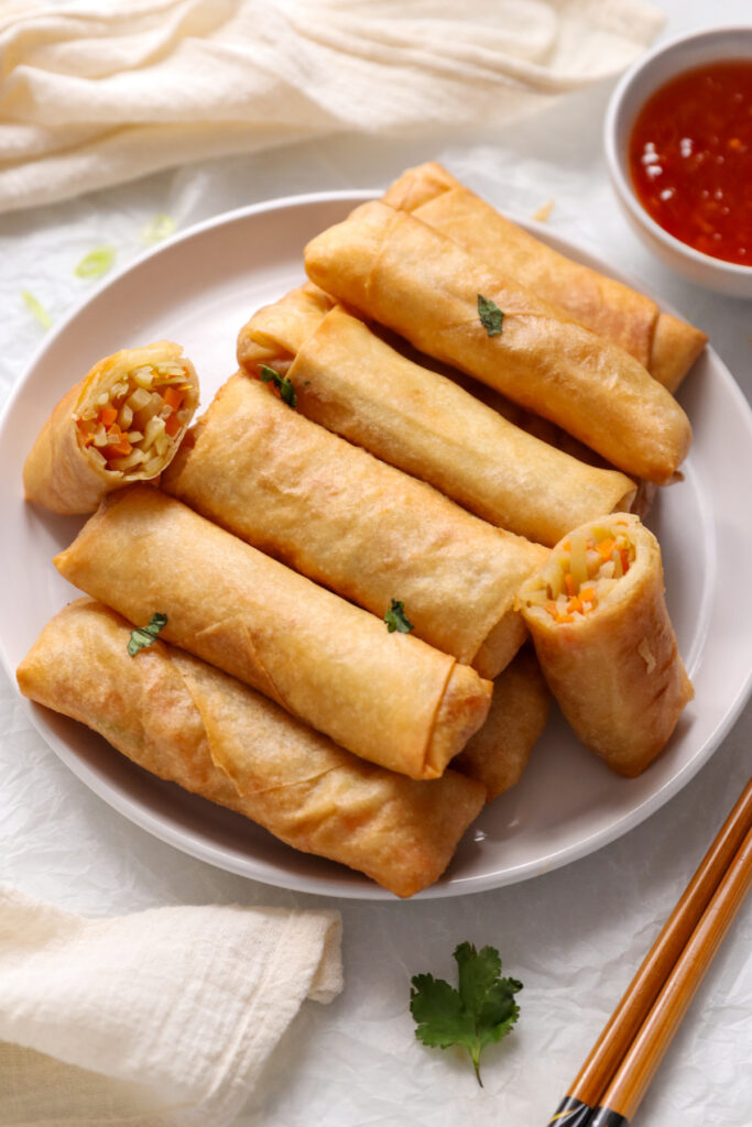 Vegetable Spring Rolls - My Morning Mocha
