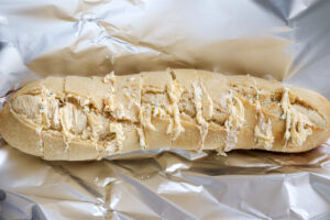 Easy Garlic Bread Baguette - My Morning Mocha