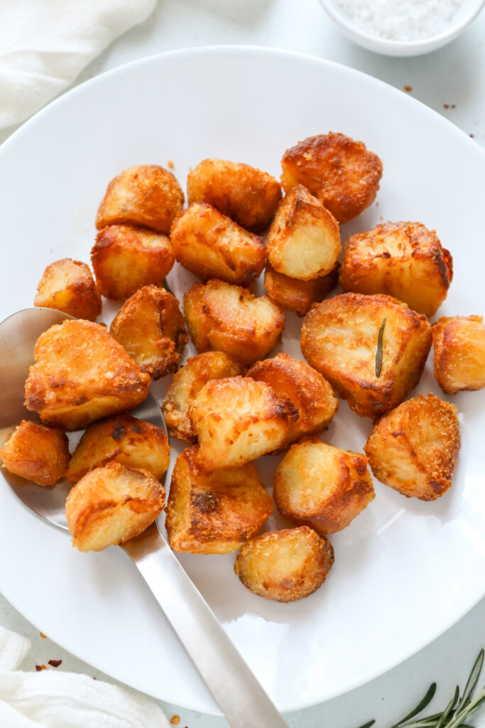 Goose Fat Crispy Roast Potatoes - My Morning Mocha