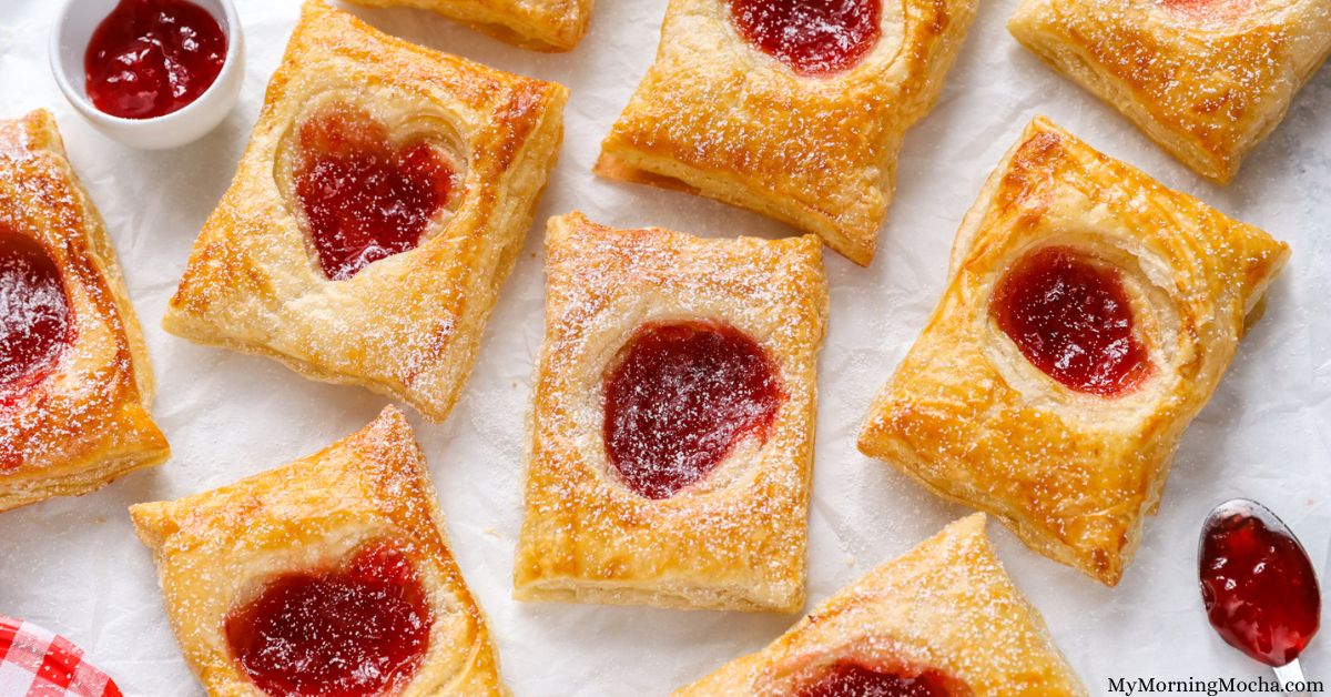 Puff Pastry Jam Tarts - My Morning Mocha