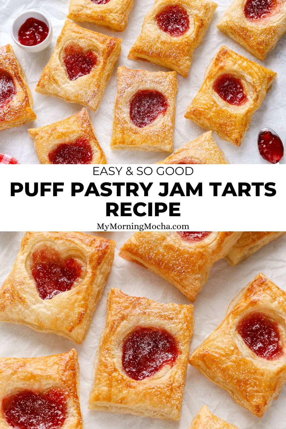 Puff Pastry Jam Tarts - My Morning Mocha