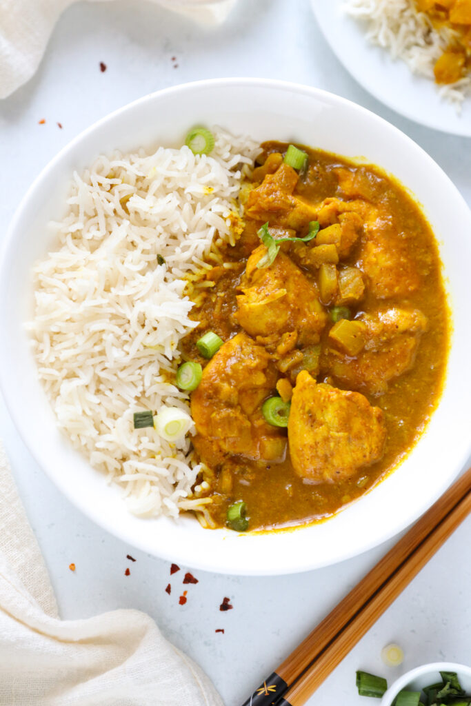 Chinese Chicken Curry (15-Minutes) - My Morning Mocha