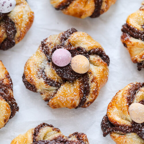 Puff Pastry Easter Nests - My Morning Mocha