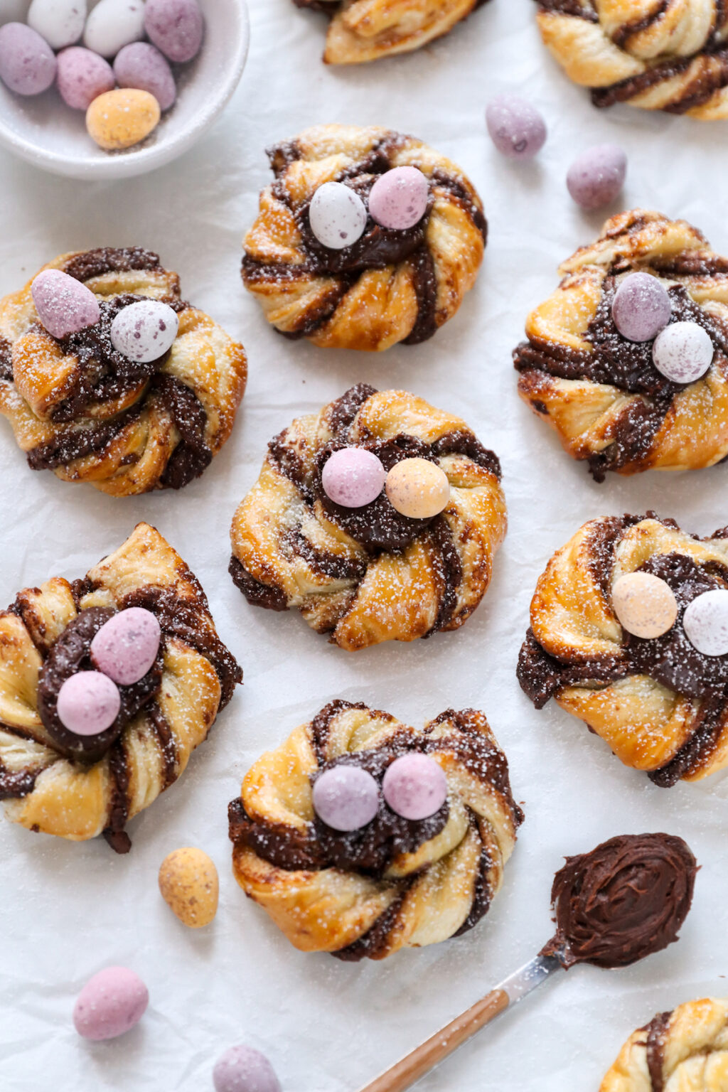 Puff Pastry Easter Nests - My Morning Mocha